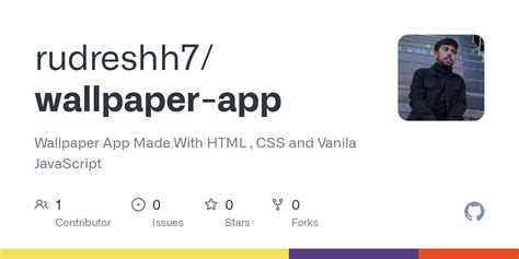 github rudreshh7 wallpaper app wallpaper app made with html css