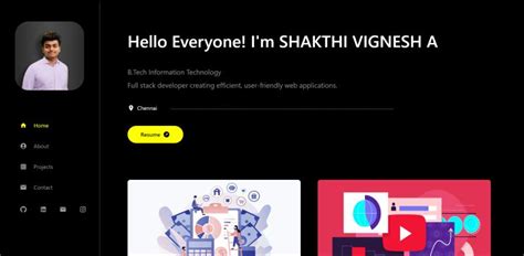 Shakthi Vignesha On Linkedin Reactjs Tailwindcss Materialui Webdevelopment Portfolio