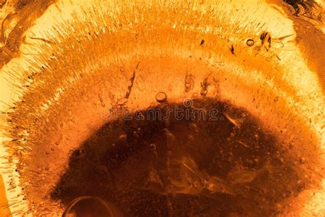 Frozen Water Ice Air Bubbles In Ice Colors Abstraction Beautiful Stock