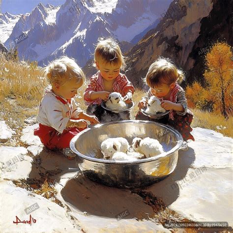 Ai创作图欢乐题材油画 油画小孩 孩童玩耍画 画面温馨和谐 新疆水彩山水意境 小孩嬉闹图 西方小孩儿童 乐游世界油画下载 生活场景画 生活情景画 新疆水彩风景 幼儿嬉戏图 快乐童年时光 童年旧