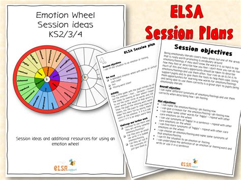 Elsa Session Plans Emotional Vocabulary Ks2 3 4 Item 354 Elsa