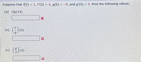 Solved Suppose That F F G And G Chegg Com
