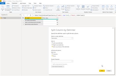 re splitting values spearated by semi colons the microsoft
