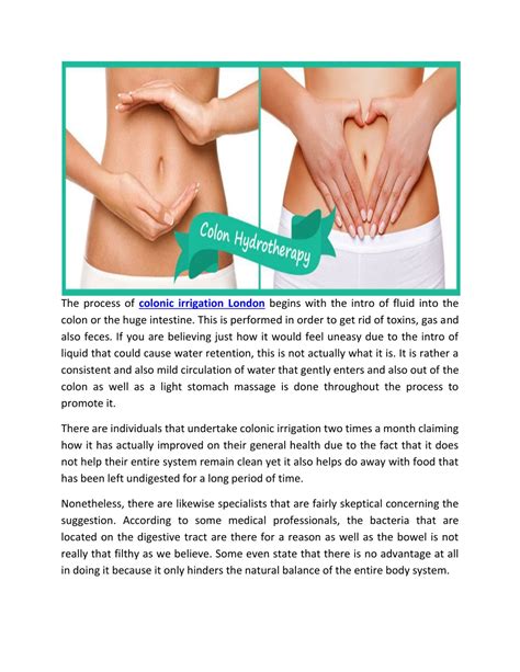 Ppt Colonic Irrigation London Powerpoint Presentation Free Download Id 9784640
