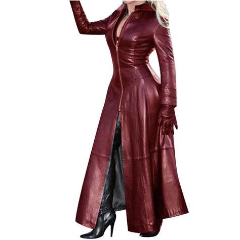 Zpanxa Womens Leather Jackets Winter Clothes For Women Fashion Sexy