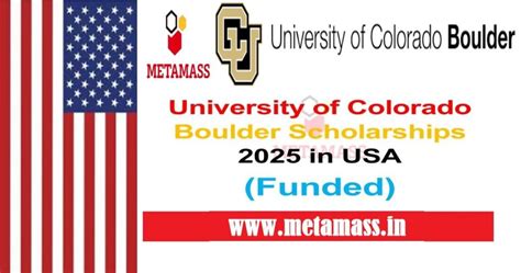 University Of Colorado Boulder Scholarships 2025 In Usa