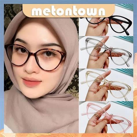 Jual Kacamata Cat Eye Wanita Tren Terbaru Kaca Mata Lensa Bening Women Eyeglasses For Daily