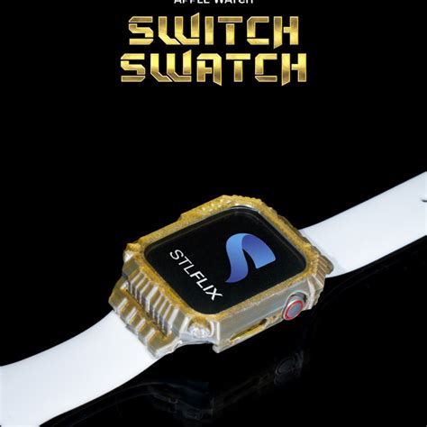 3d printable apple watch switch swatch by stlflix