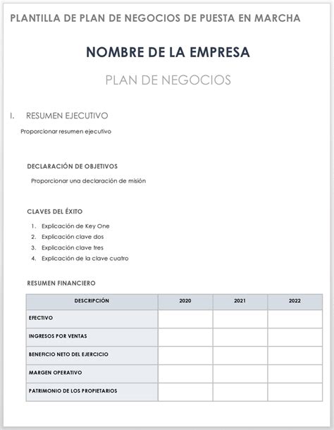 Total 61 Imagen Modelo De Plan De Negocios Para Emprendedores