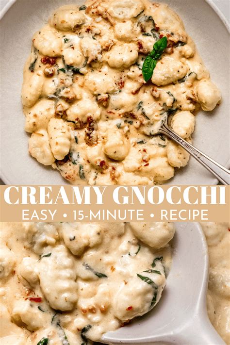 Tuscan Creamy Gnocchi Easy 15 Minute Recipe Platings Pairings