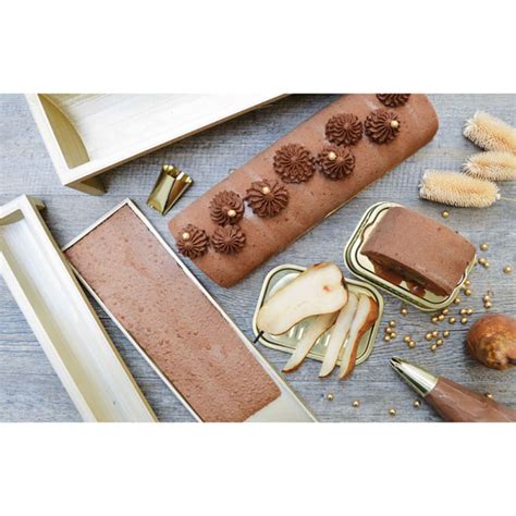 Kit Moule à Bûche insert tapis gouttière en silicone Coffret