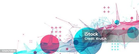 신경질 효과 와이어 프레임 과학 배경 미래 벡터 일러스트레이션 3차원 형태에 대한 스톡 벡터 아트 및 기타 이미지 3차원 형태 Dna 과학 Istock