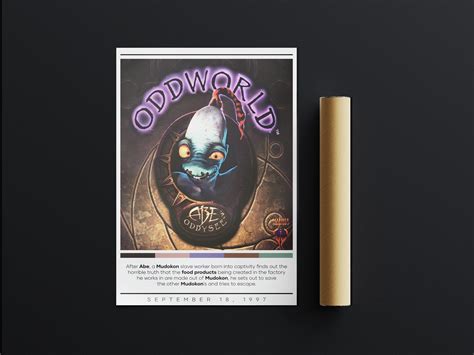 Oddworld Abes Oddysee Poster Gaming Poster 3 Colors 1 Price Room Decor