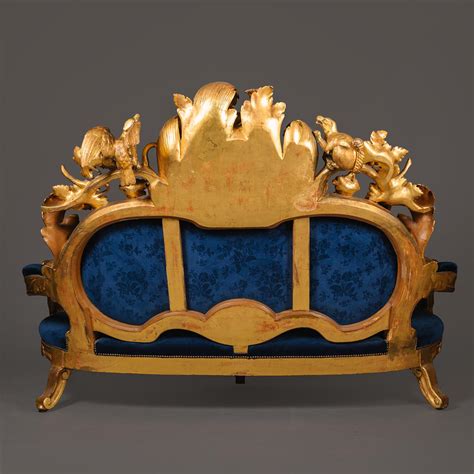 A Palatial Neo Rococo Giltwood Canapé For Sale at 1stDibs