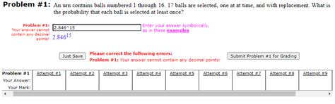 Solved Problem 1 An Urn Contains Balls Numbered 1 Through Chegg