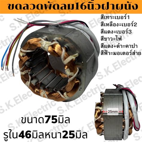 ขดลวดพัดลมฮาตาริ16นิ้วติดฝาผนังกลม มอเตอร์พัดลมฝาผนัง Hatari16นิัว กลม