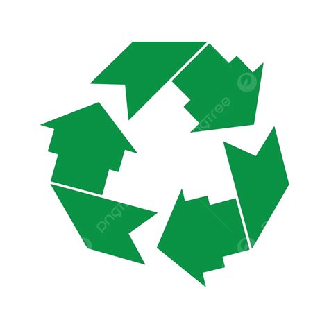 Green Arrow Recycle Logo Vector Icon Template Shape Arrow Environment