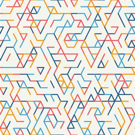 Premium Vector Seamless Geometric Square Background Pattern Vector Illustration From Random