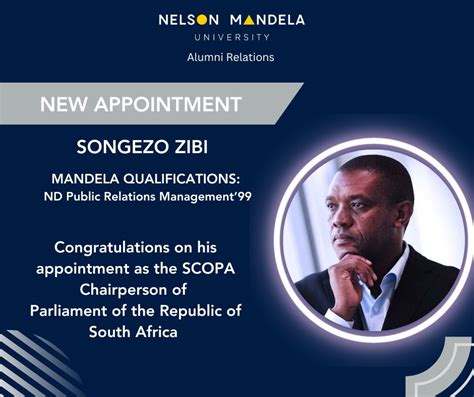Nelson Mandela University Alumni On Linkedin Congratulations On His