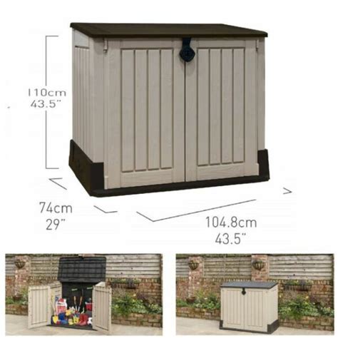 Keter Store It Out Midi 43 X 25 Outdoor Resin Horizontal Storage Shed