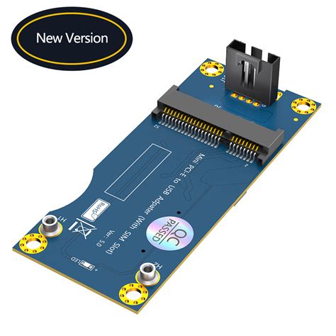 Jmt Mini Pci E To Usb 2 Adapter With Sim Card Slot For Gsm Gprs 3g