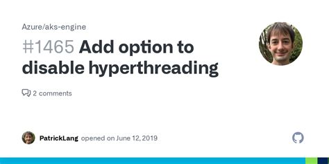 Add Option To Disable Hyperthreading Issue 1465 Azure Aks Engine