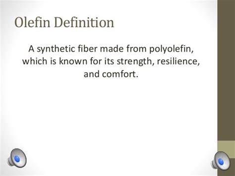 Olefin Characteristics