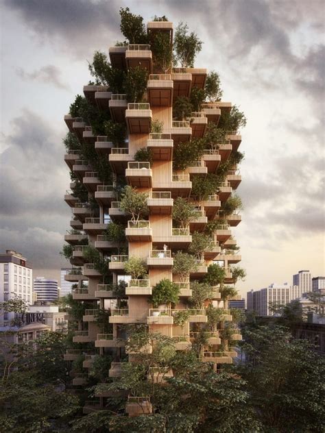 Penda Proposes Toronto Tree Tower Built From Cross Laminated Timber Modules Penda Proposes Toronto Tree Tower Built From Cross Laminated Timber Modules