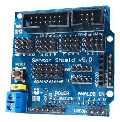 sensor shield v5 para arduino digital analógico v5 0 mercadolivre