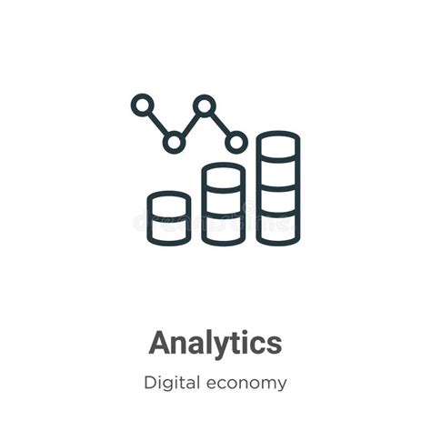 Analytics Outline Vector Icon Thin Line Black Analytics Icon Flat Vector Simple Element