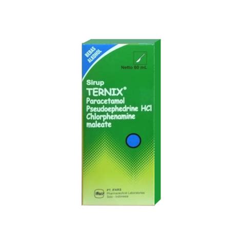TERNIX SIRUP 60 ML Kegunaan Efek Samping Dosis Dan Aturan Pakai