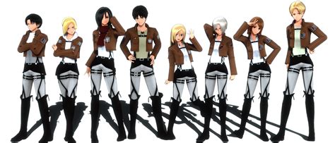 Attack On Titan Mmd Model By Nerudrum On Deviantart