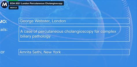 Live Demo London Percutaneous Cholangioscopy Endoscopy On Air