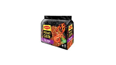Maggi Pedas Giler Tomyummz Noodles 5 Packets 380g Delivery In