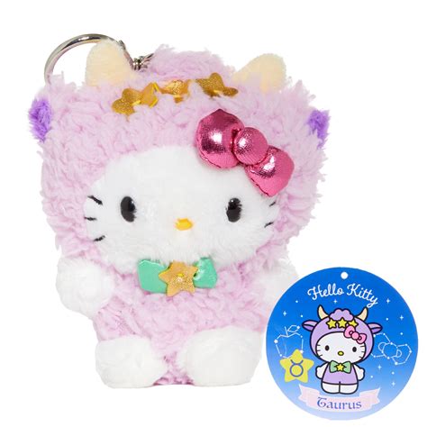 Hello Kitty Taurus Plush Keychain Mascot Zodiac Series