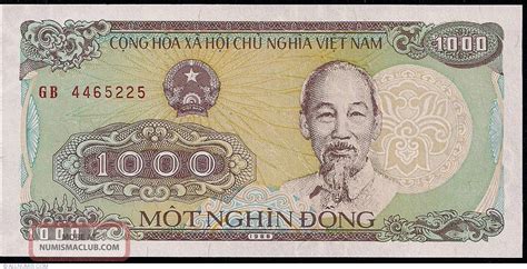 Vietnamese Dong 1000 Uncirculated Banknote Vnd Currency Vietnam Money 1000