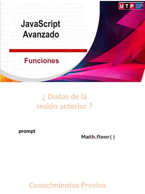 Funciones En Javascript Tipos Y Ejemplos Pdf Script Java Java