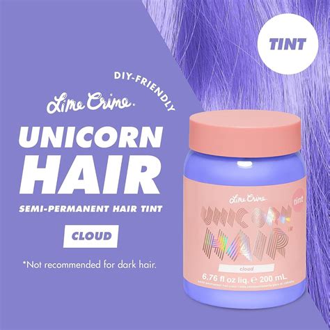Lime Crime Unicorn Hair Tint Cloud Periwinkle Blue Semi Permanent