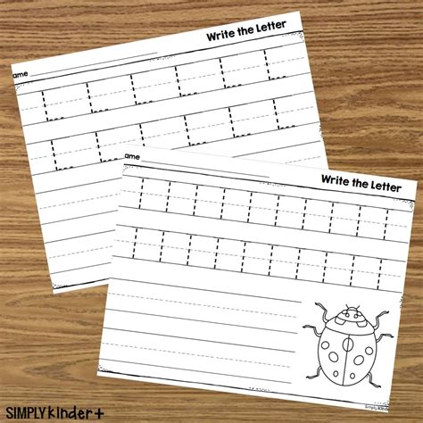 Letter L Write The Letter Page Simply Kinder Plus