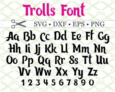 Dreamworks Trolls Font Free