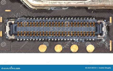 Chip Socket On The Board Stock Image Image Of Network 253130151