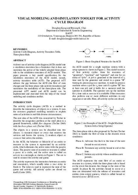 Pdf Visual Modeling And Simulation Toolkit For Activity Cycle Diagram