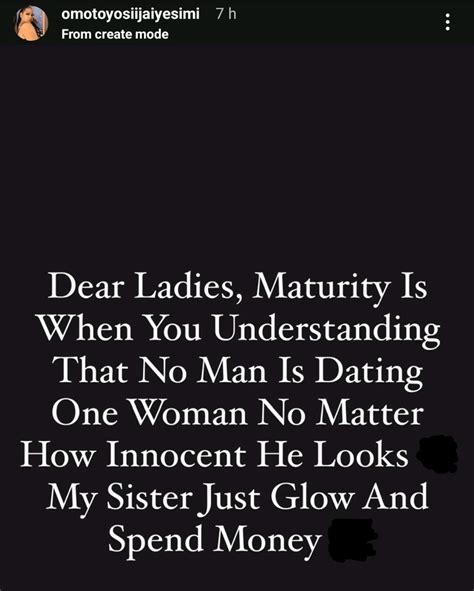 Maturity Is When You Understand No Man Is Dating One Woman No Matter