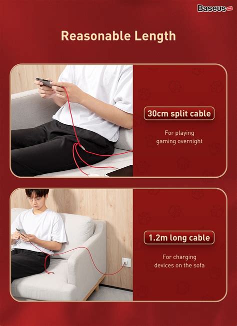 Cáp Sạc đa Năng Baseus Year Of The Tiger One For Three Data Cable Usb