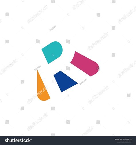 문자 R 로고 템플릿 평면 스타일의 스톡 벡터로열티 프리 2096753710 Shutterstock