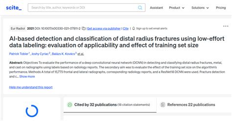 Ai Based Detection And Classification Of Distal Radius Fractures Using