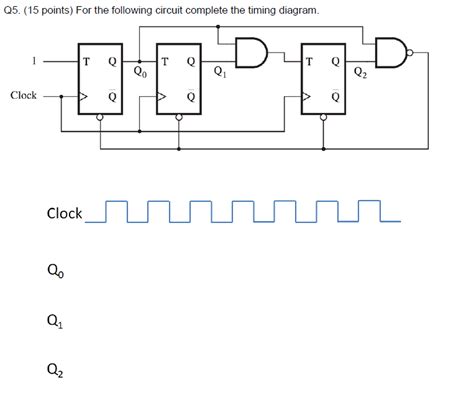 Solved For The Following Circuit Complete The Timing