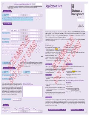 Fillable Online Medhandbook St Andrews Ac Example Of A Completed DBS Application Form Fax Email