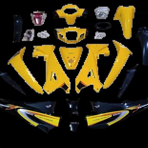 فلاپ موتورسیکلت طرح ویو زرد قناری پرداخت درب منزل کد 139