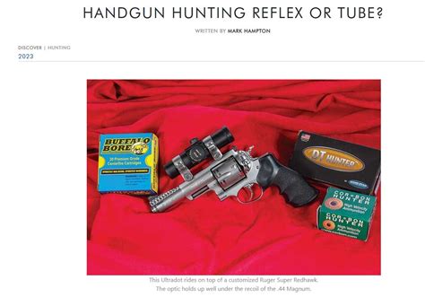 Best Reflex Sight For Handgun Hunting At Victoria Jenkins Blog